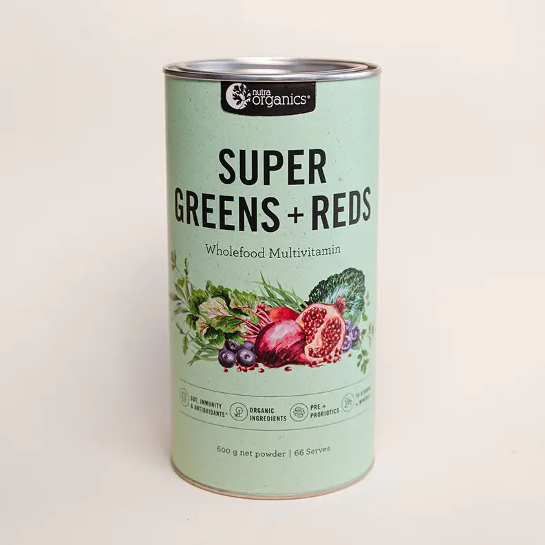 Nutra Organics Super Greens + Reds – The Living Co.
